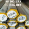 SS 303 Hex Bar , 1.4305, X8CrNiS18-9, X10CrNiS18-9, EN58M